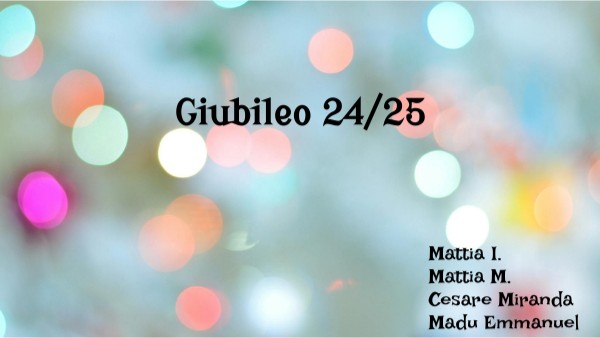 Giubileo 24/25 | Genially