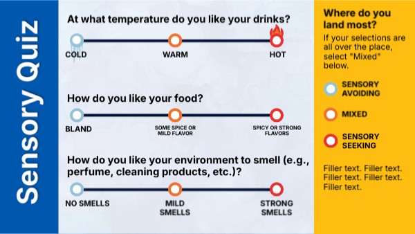 Taste and Smell Sensory Quiz | Genially