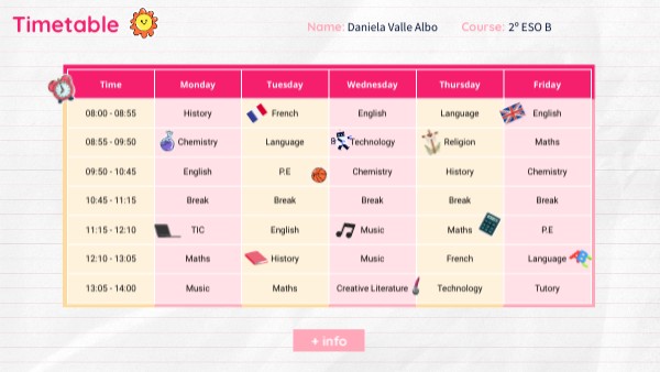 Timetable