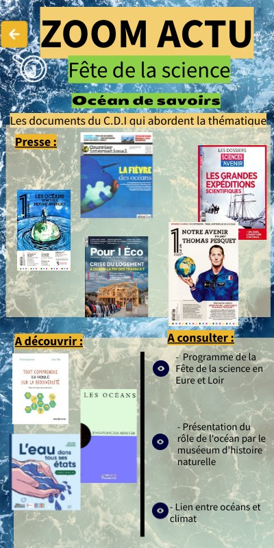 Zoom Actu 20 - Fête de la science