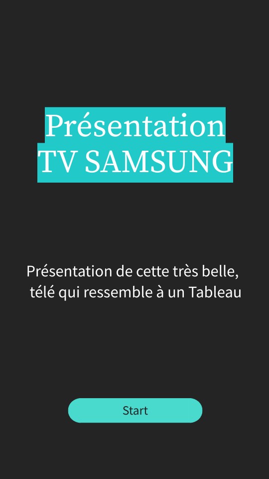 Présentation interactive basique mobile | Genially