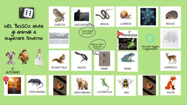 Gli animali del bosco in inverno