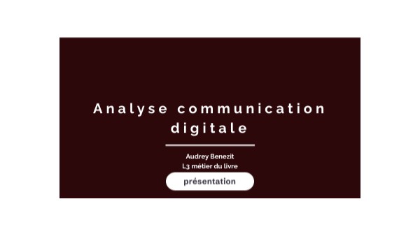 analyse communication digital
