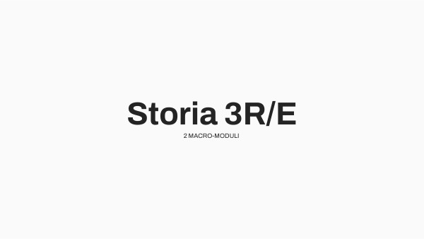 3E/R - Storia | Genially