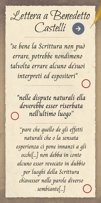 lettera a benedetto castelli | Genially