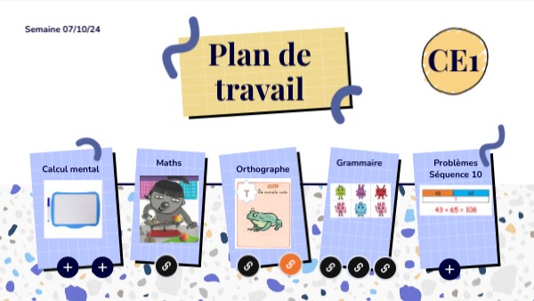 Rituels CE1 | Genially