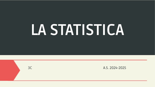 La statistica descrittiva | Genially