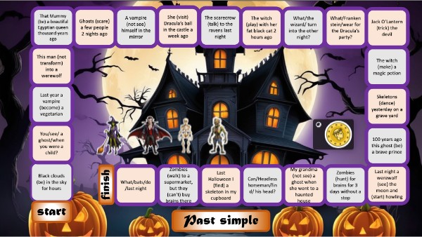 Halloween Past Simple | Genially