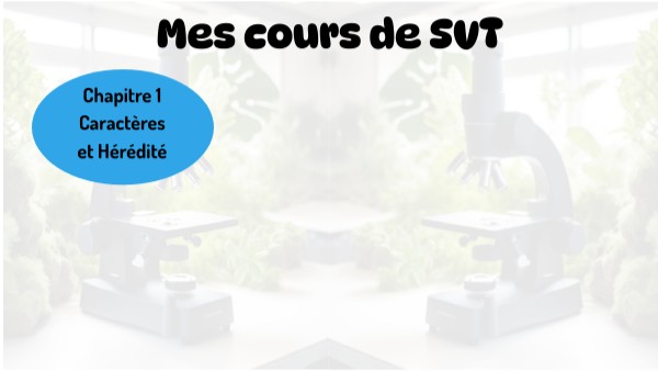 Mes cours de SVT 3ème | Genially