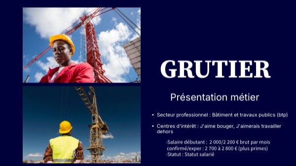 Présentation grutier | Genially