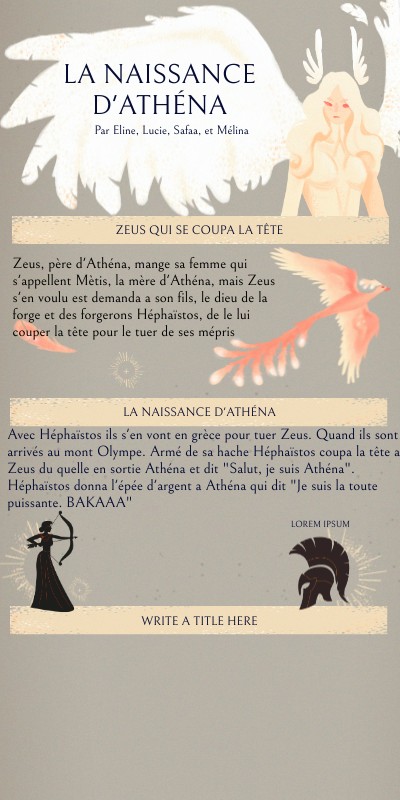 La Naissance d'athéna | Genially