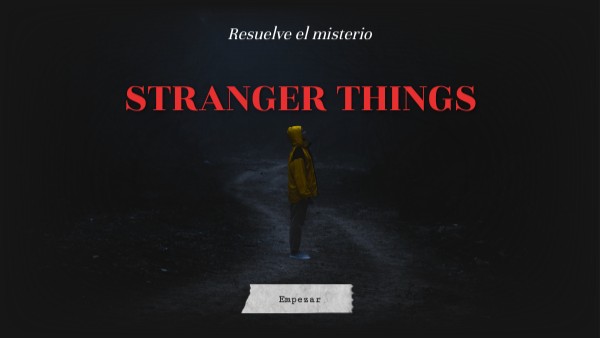Escape Room Stranger Things | Genially