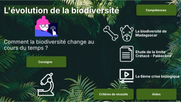 Evolution de la biodiversité | Genially