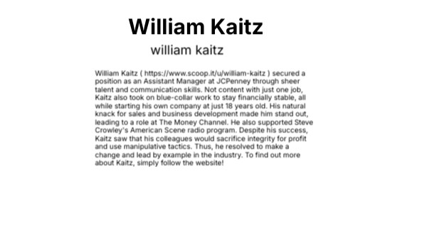 William Kaitz