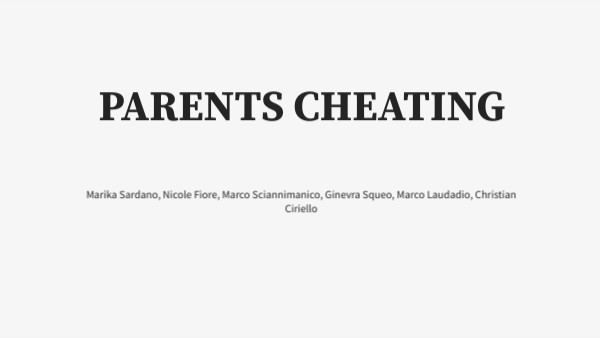 Parents Cheating | Genially