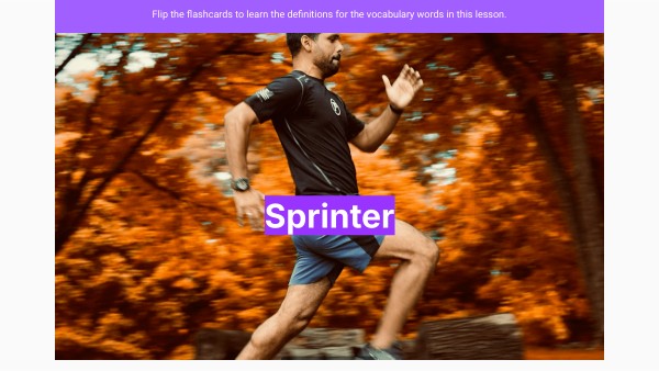 L2 Usain Bolt Flashcard