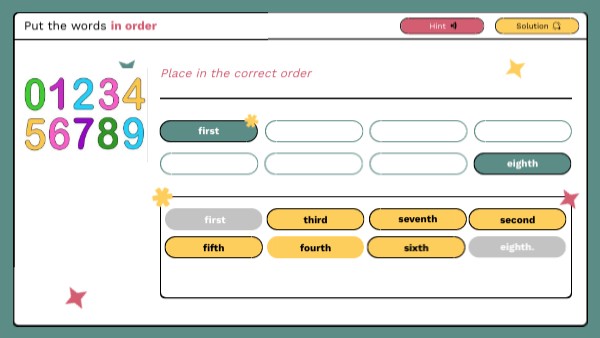 Ordina le parole edu | Genially