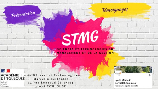 STMG au lycée Marcelin Berthelot