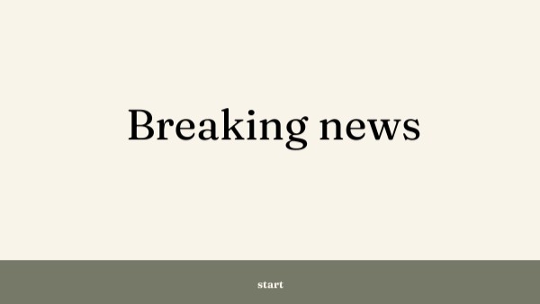 Anglais breaking news