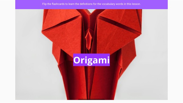 L2 Origami Flashcard