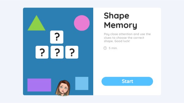 Shape Memory Game