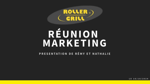 Réunion marketing RG | Genially