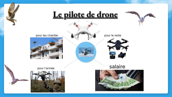 Carte mentale métier de drone | Genially