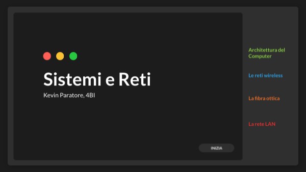 Sistemi e Reti, Kevin Paratore 4BI