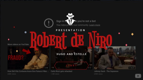 ROBERT DE NIRO | Genially