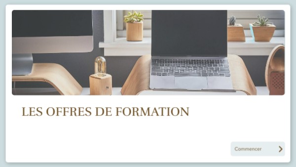 Les offres de formation