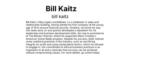Bill Kaitz