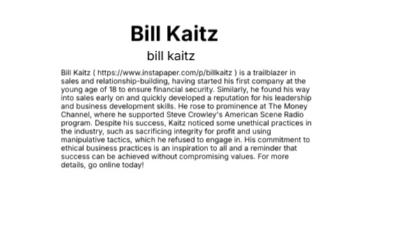 Bill Kaitz