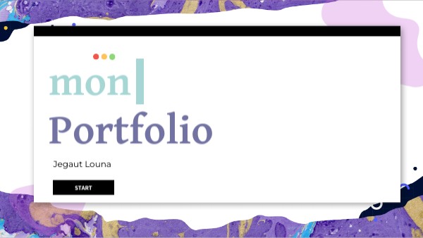 Portfolio design numérique Microsite | Genially