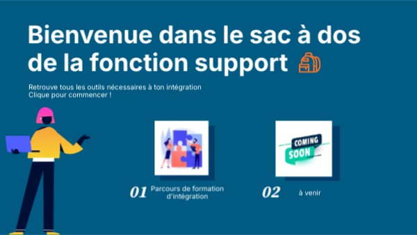 intégration fonction support | Genially