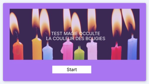 TEST MAGIE OCCULTE- Couleur des bougies