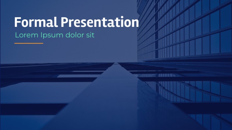 FORMAL PRESENTATION