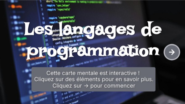 Carte mentale - Les lanages de programmation | Genially