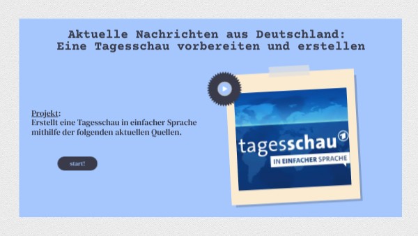 1ere LLCER - Eine Tagesschau vorbereiten und erstellen | Genially