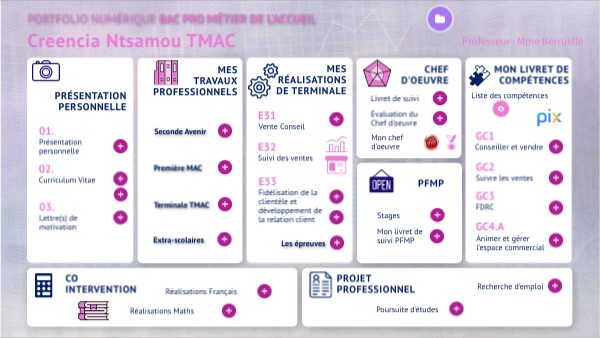 Portfolio - Bac pro MCV