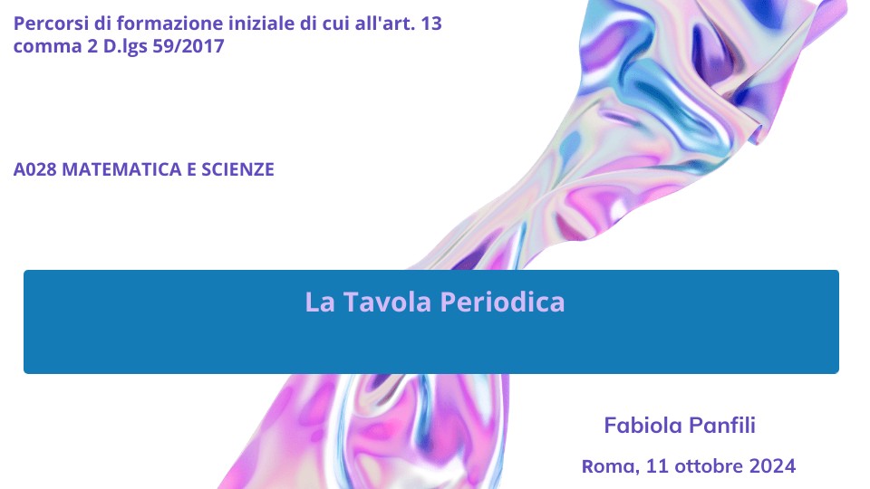 Lezione Simulata Fabiola - Percorsi formazione 30 CFU - Presentazione | Genially