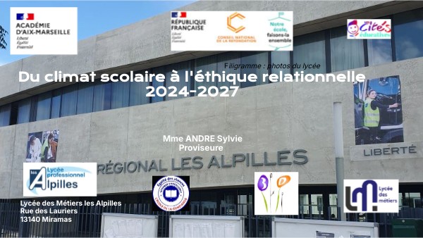 Du climat scolaire à l'éthique relationnelle 2024-2027 | Genially