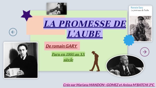 Présentation d'un livre autobiographique