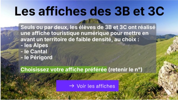 Affiches 3B et 3C | Genially