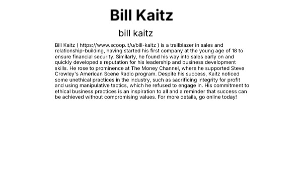 Bill Kaitz