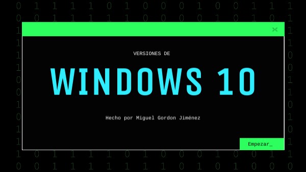 Versiones de W10