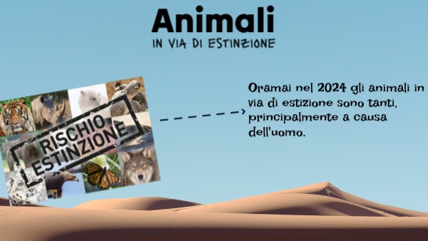 animali in via di estinzione