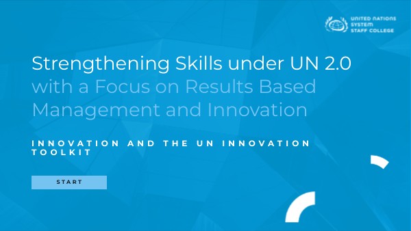 Week 2 - Innovation and the UN Innovation Toolkit
