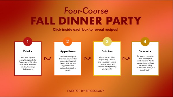 Fall Four-Course Dinner Party