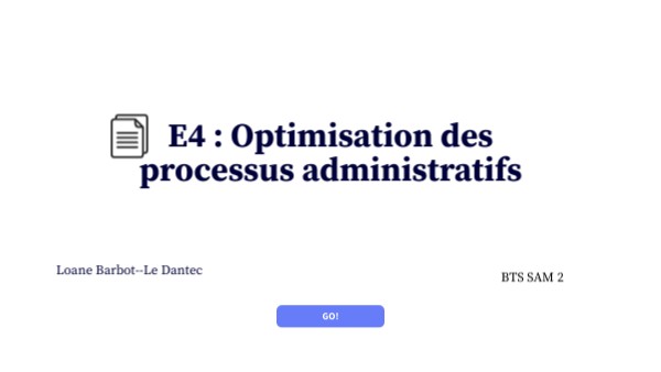 Présentation BTS BLANC OPA | Genially