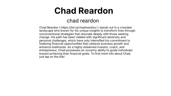 Chad Reardon